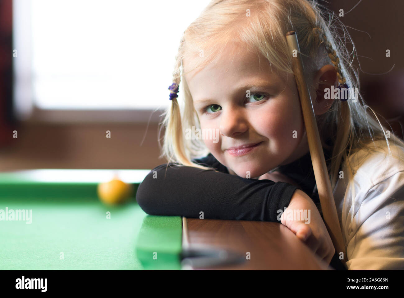 Girls And Pool Sticks