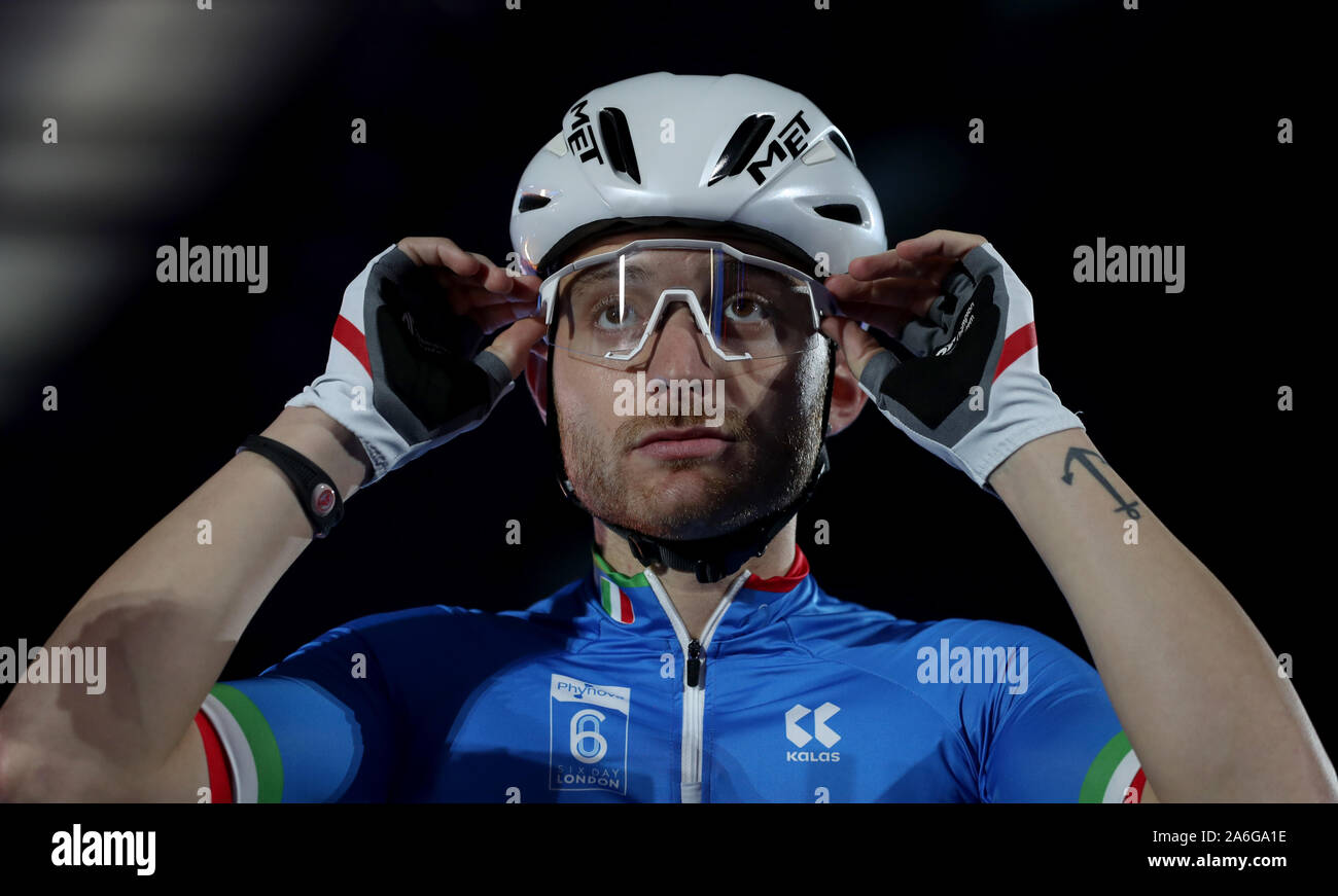 Italy’s Simone Consonni during day five of the Phynova Six Day Cycling ...
