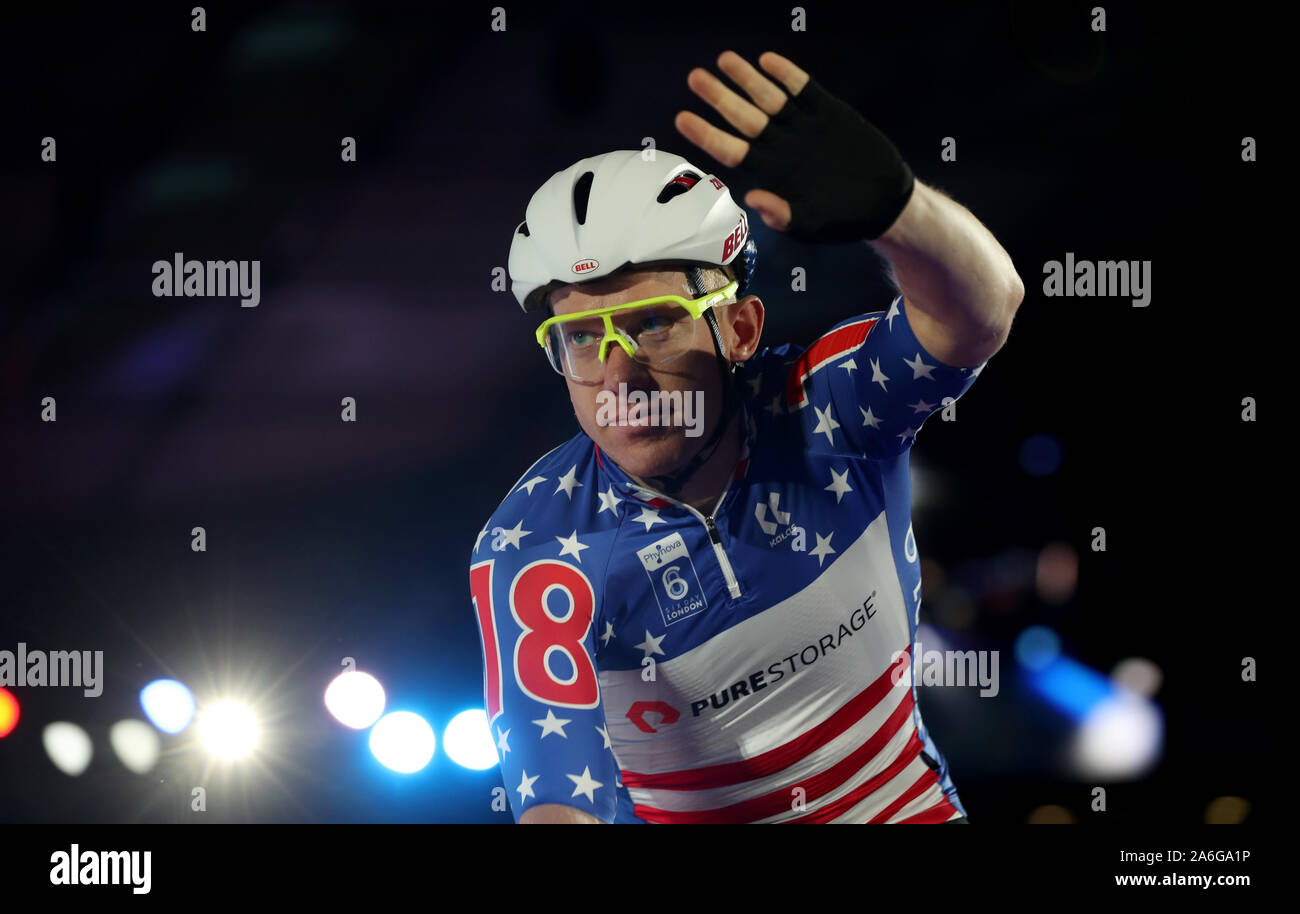 USA’s Daniel Holloway during day five of the Phynova Six Day Cycling at ...
