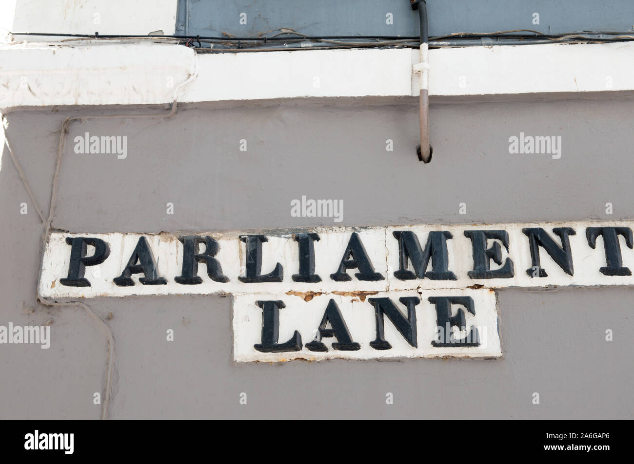 Road sign for tourista and road users in Gibraltar Stock Photo - Alamy