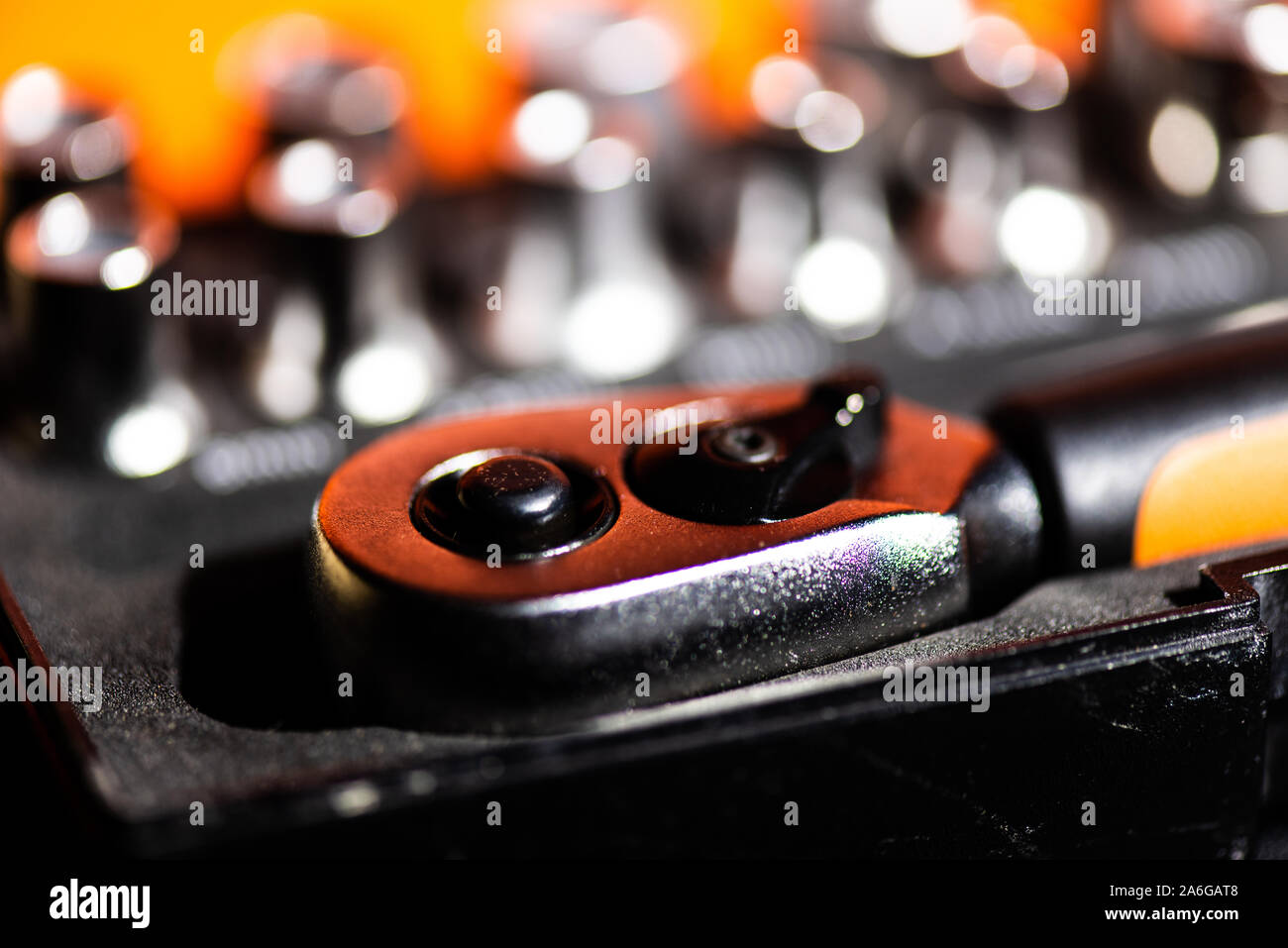 Socket set, Quick socket release ratchet Stock Photo - Alamy