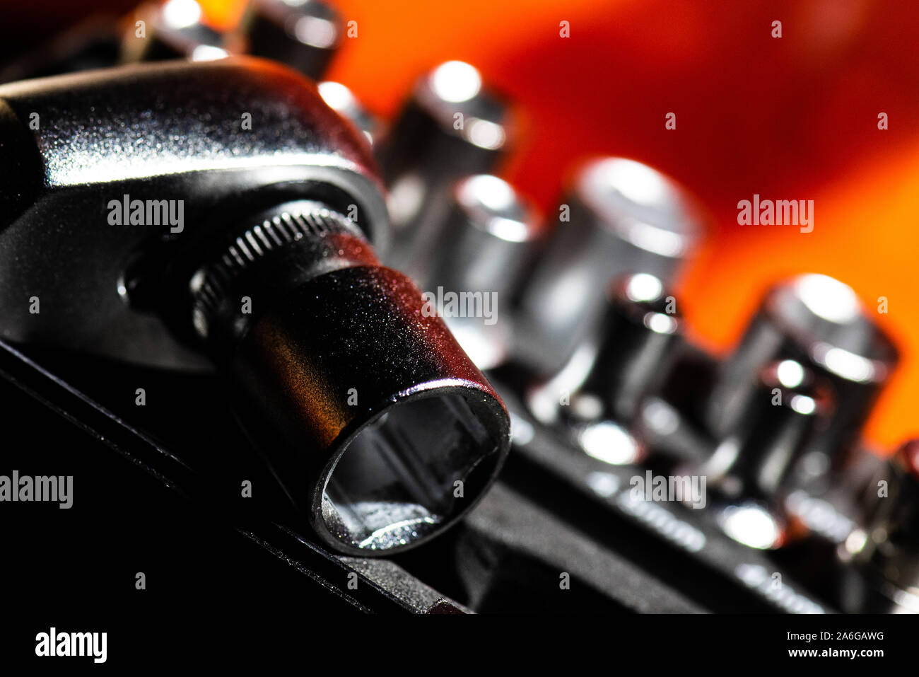 Socket set, Quick socket release ratchet Stock Photo - Alamy