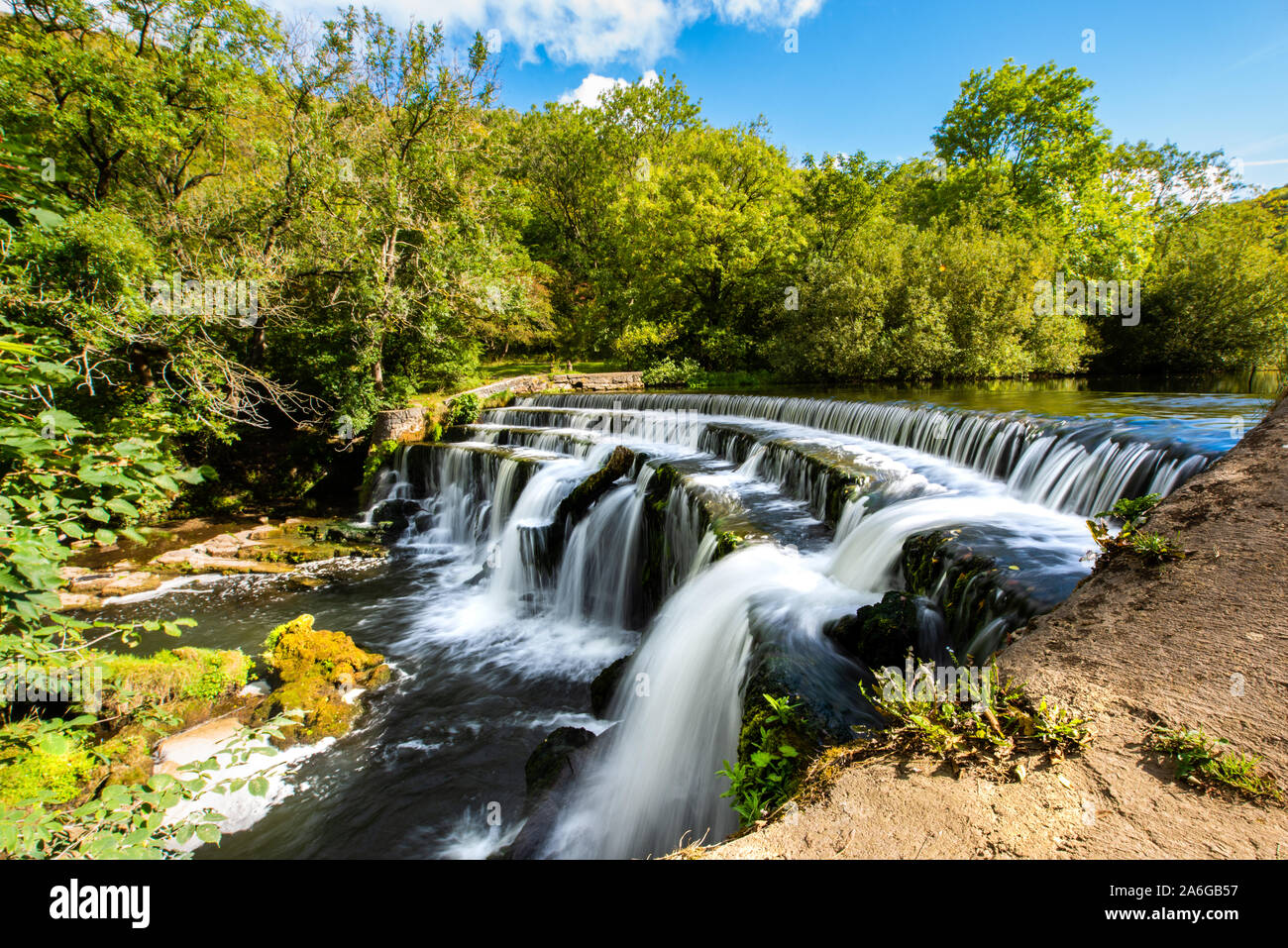 Long exposure landscape photography of a beautiful waterfall in ...