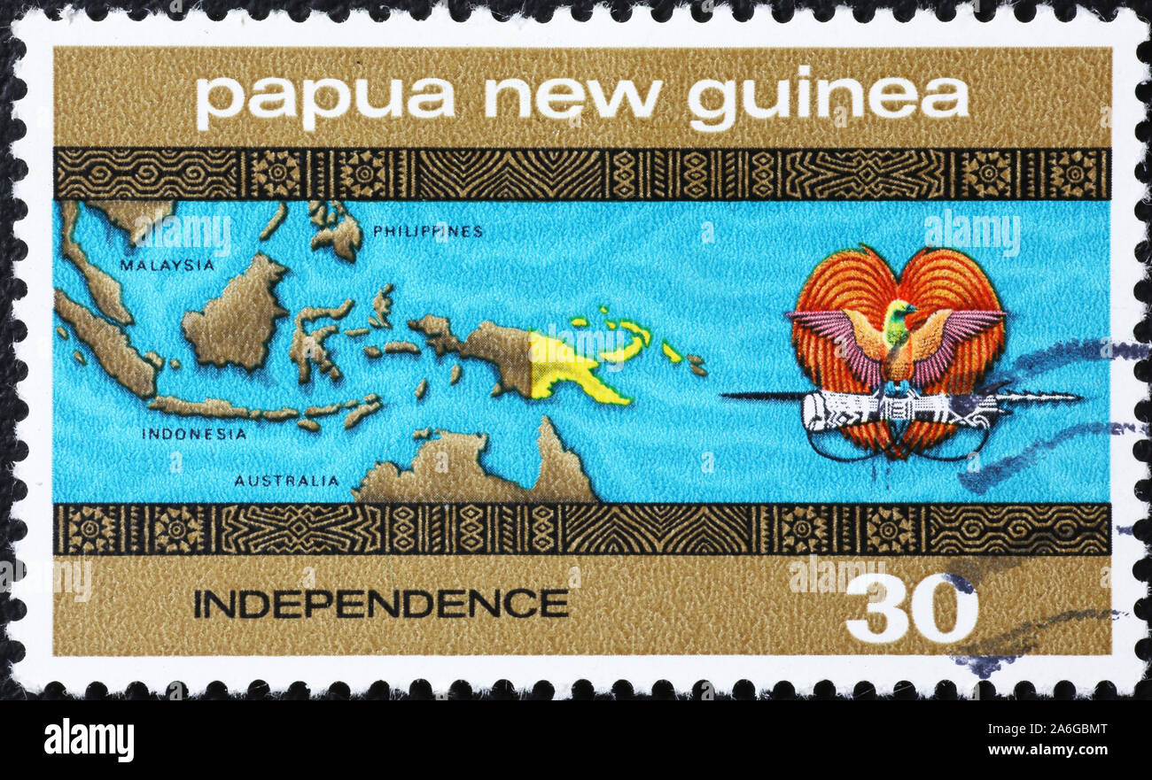 Map of papua hi-res stock photography and images - Alamy