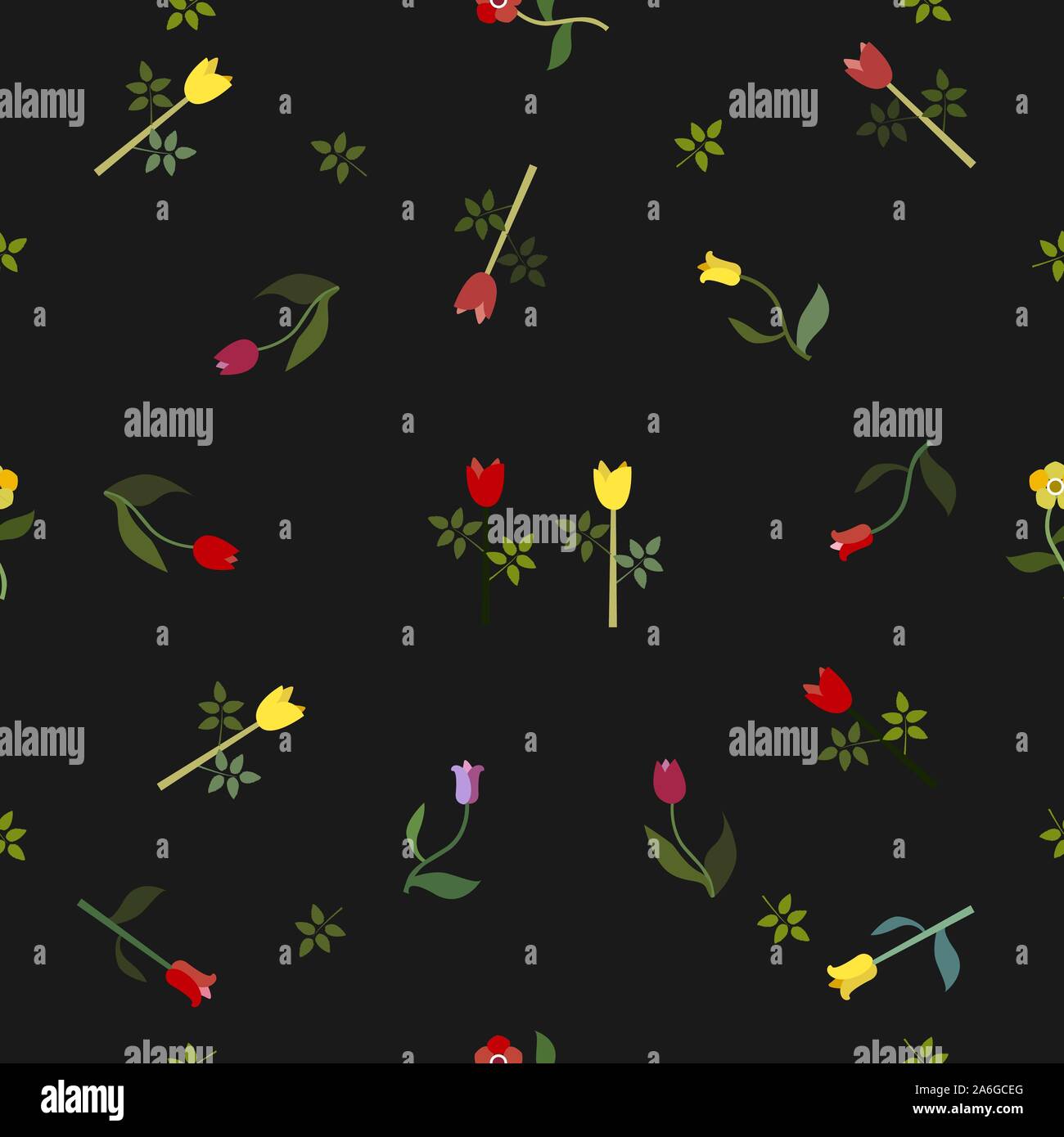 Seamless Floral Pattern. Modern Design. Vector Illustration Stock ...