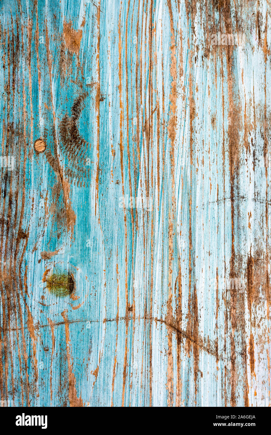 Detail of a rustic old wooden texture with blue paint Stock Photo - Alamy