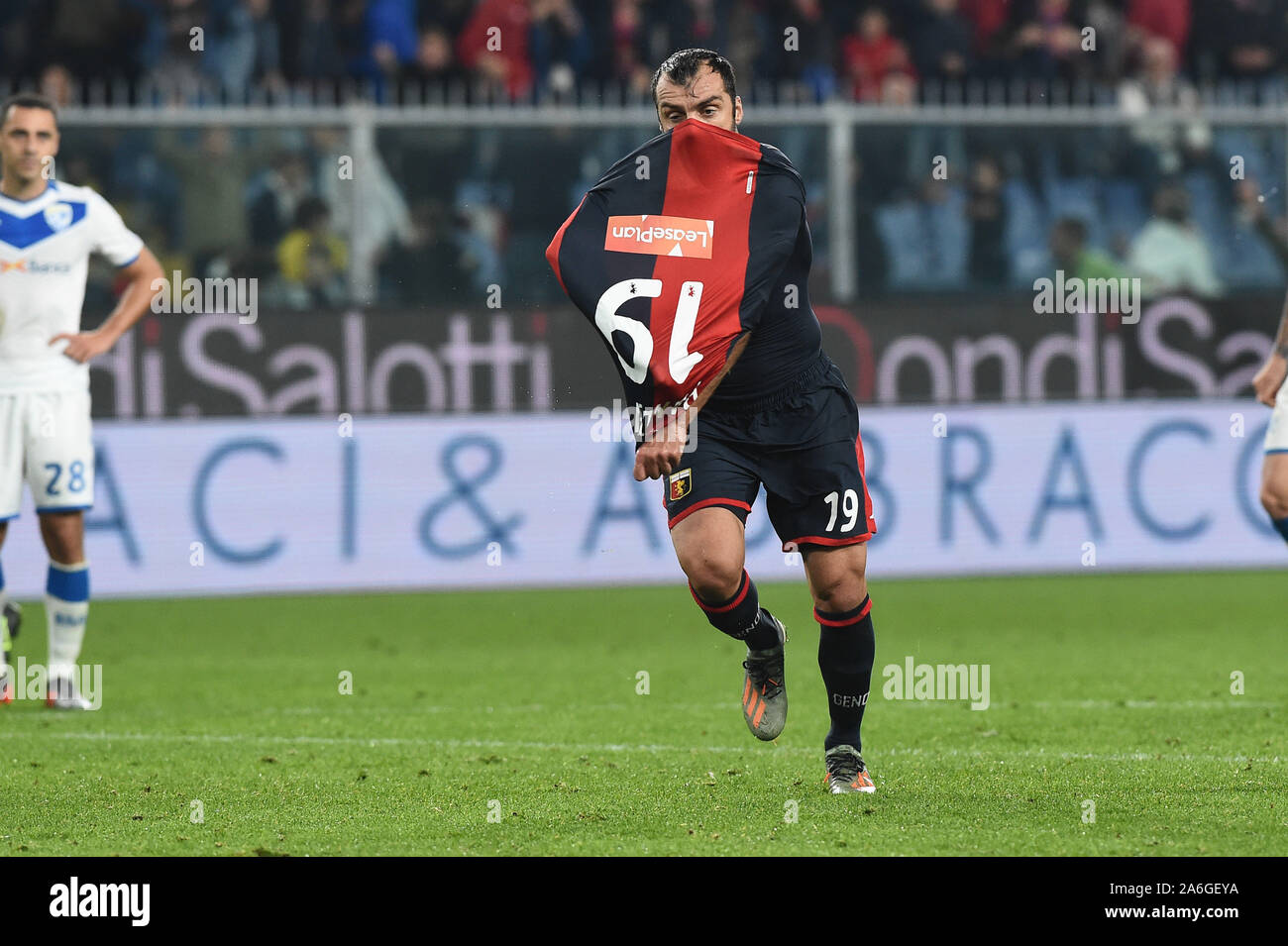 Genova, Italy. 26th Oct, 2019. goran pandev (genoa), happinessduring ...