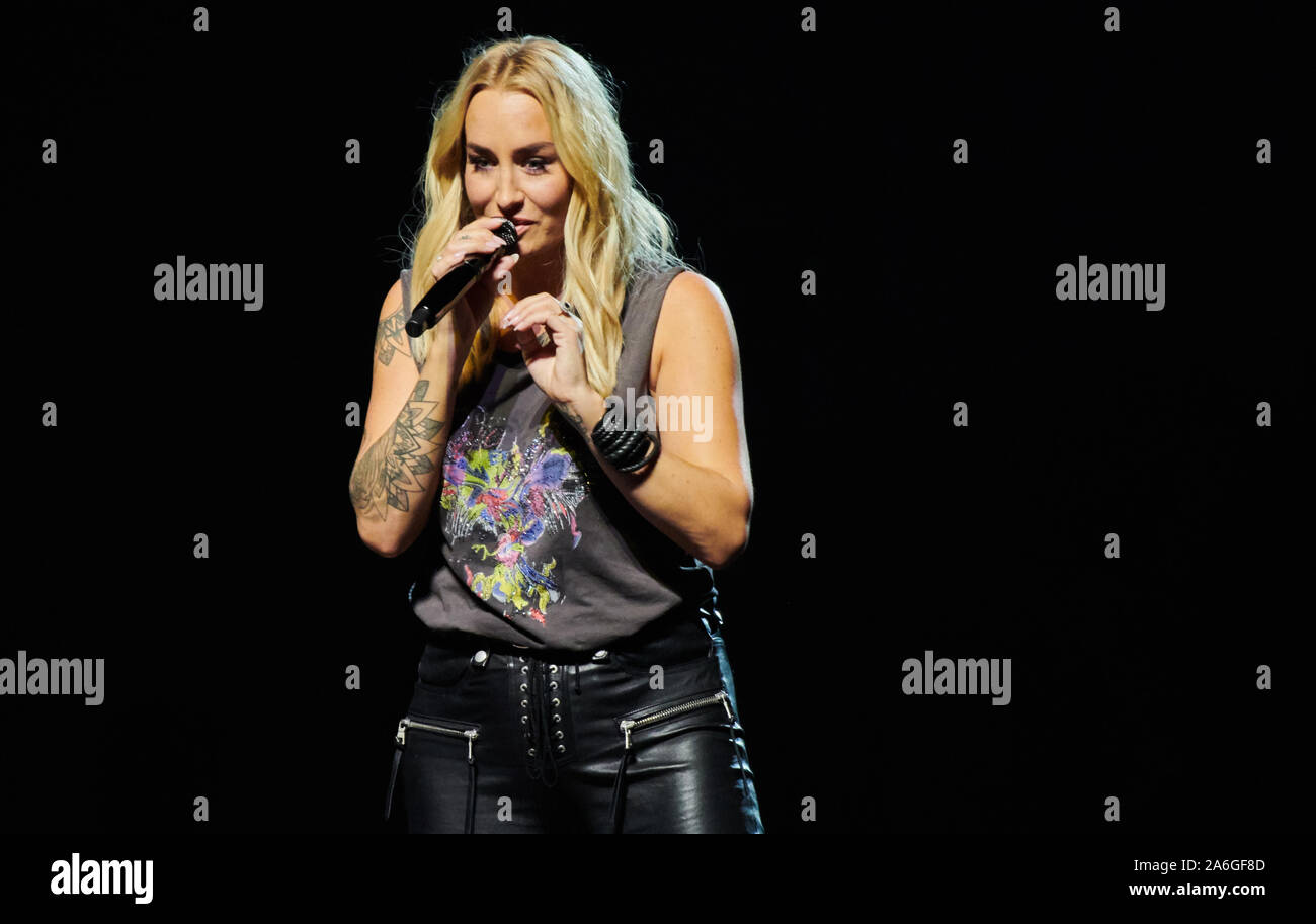 Berlin, Germany. 26th Oct, 2019. The singer Sarah Connor sings on stage ...
