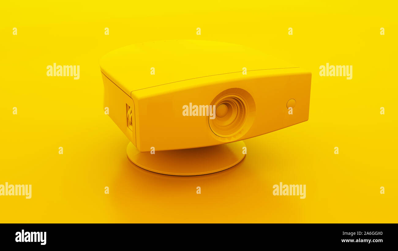 Multimedia Projector. Minimal idea concept. 3d illustration Stock Photo ...