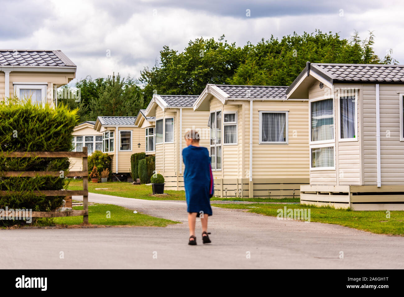 Large static caravan park hi-res stock photography and images - Alamy