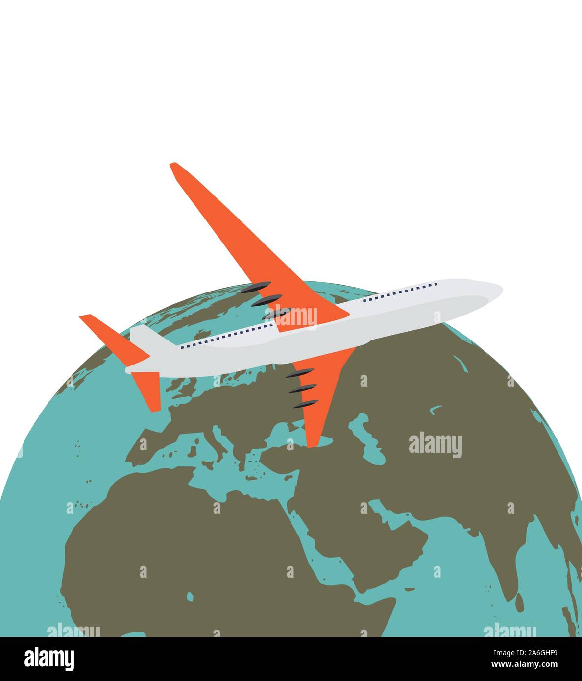 Abstract Airplane Transportation Background. Vector Illustration Stock ...