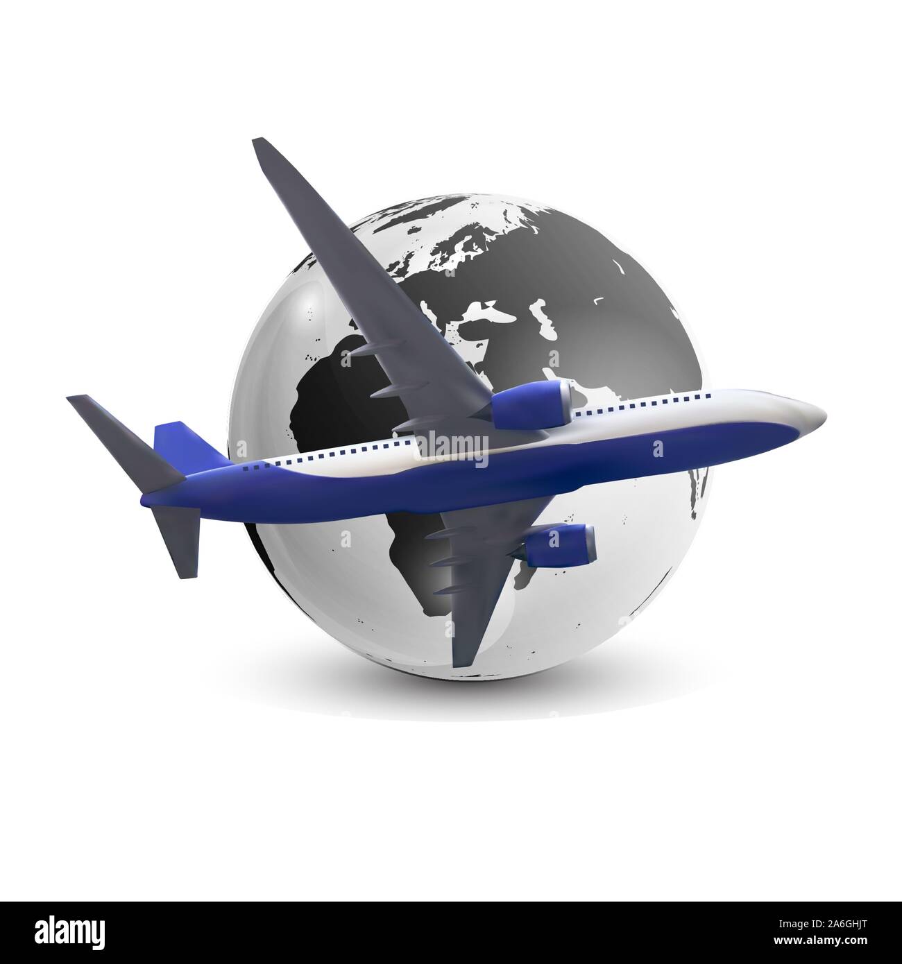 Abstract Airplane Transportation Background. Vector Illustration Stock ...