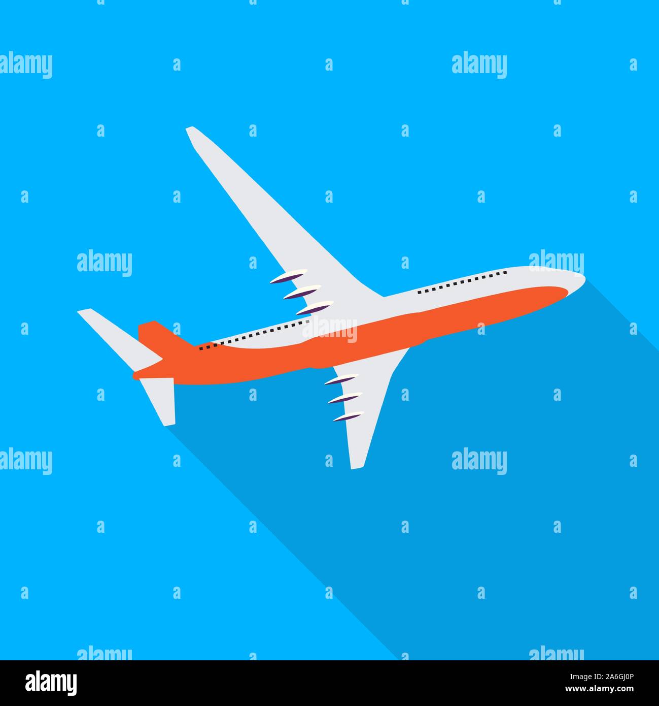 Abstract Airplane Transportation Background. Vector Illustration Stock ...