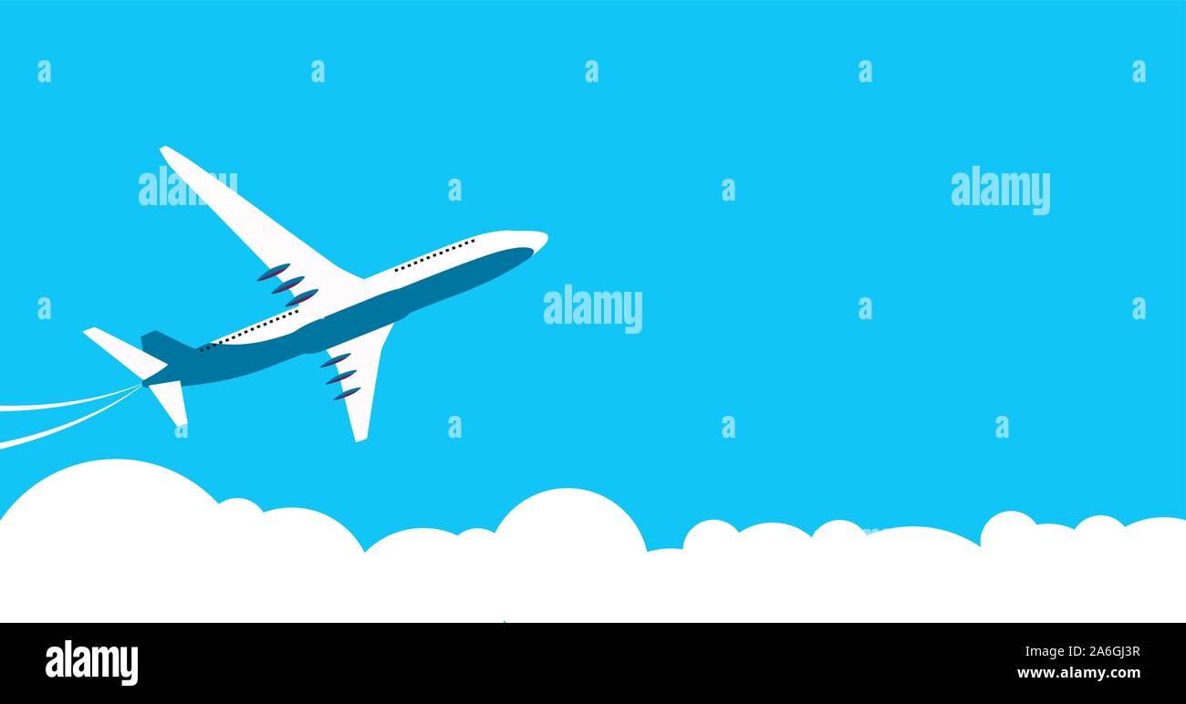 Abstract Airplane Transportation Background. Vector Illustration Stock ...