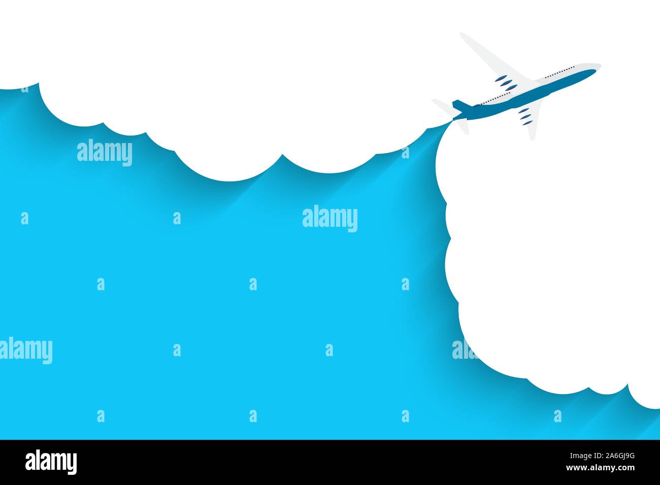 Abstract Airplane Transportation Background. Vector Illustration Stock ...