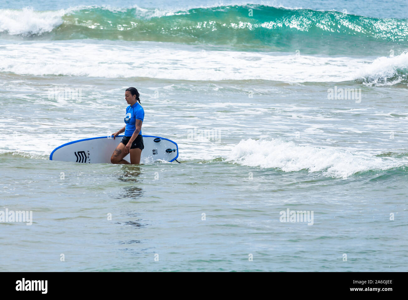 Bikini body board beach hi-res stock photography and images - Alamy