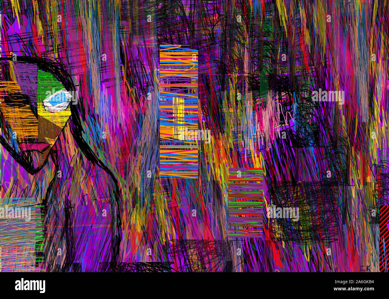 Modern digital art design Stock Photo - Alamy