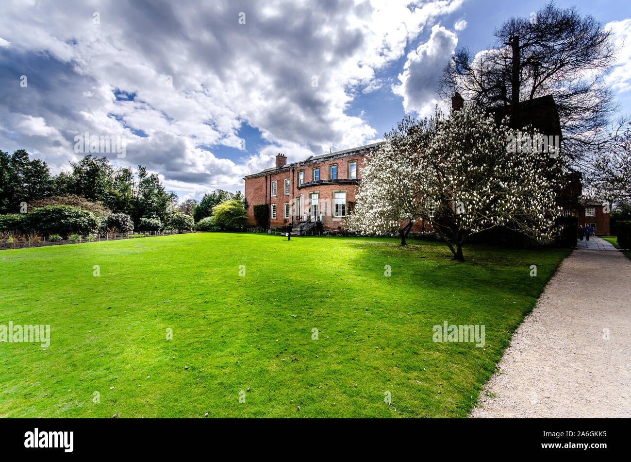 Stunning landscape of Dunham Massey, old historical stately home near ...