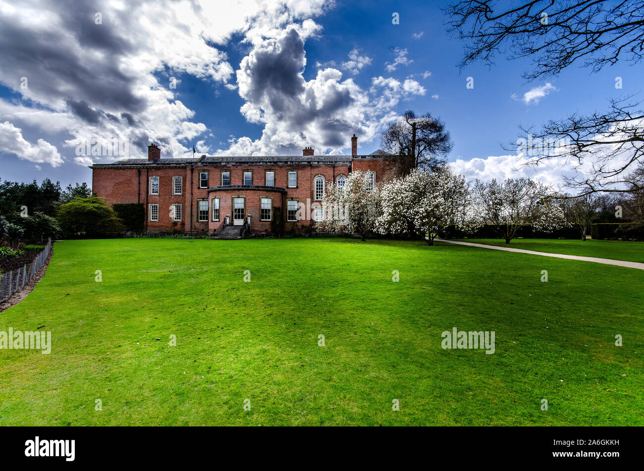 Stunning landscape of Dunham Massey, old historical stately home near ...