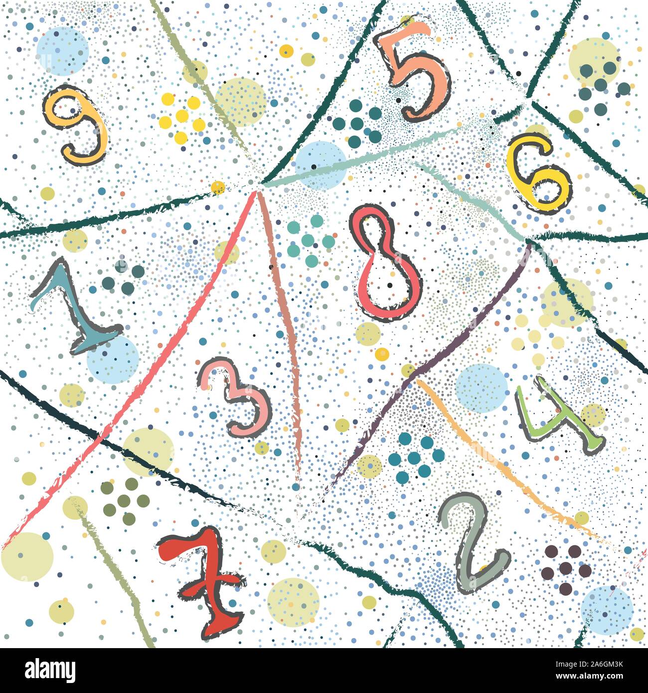 Random numbers cartoon Stock Vector Images - Alamy