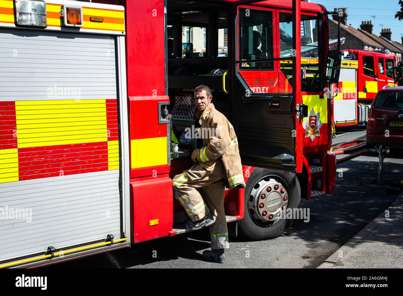 Crime scene with ambulance hi-res stock photography and images - Alamy