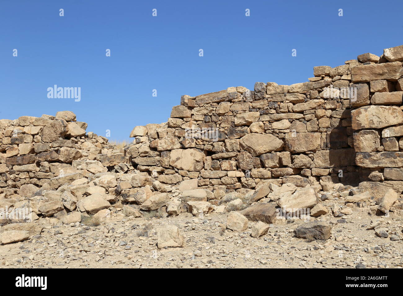 South Castrum Wall, Umm Ar Rasas, Roman period UNESCO World Heritage ...