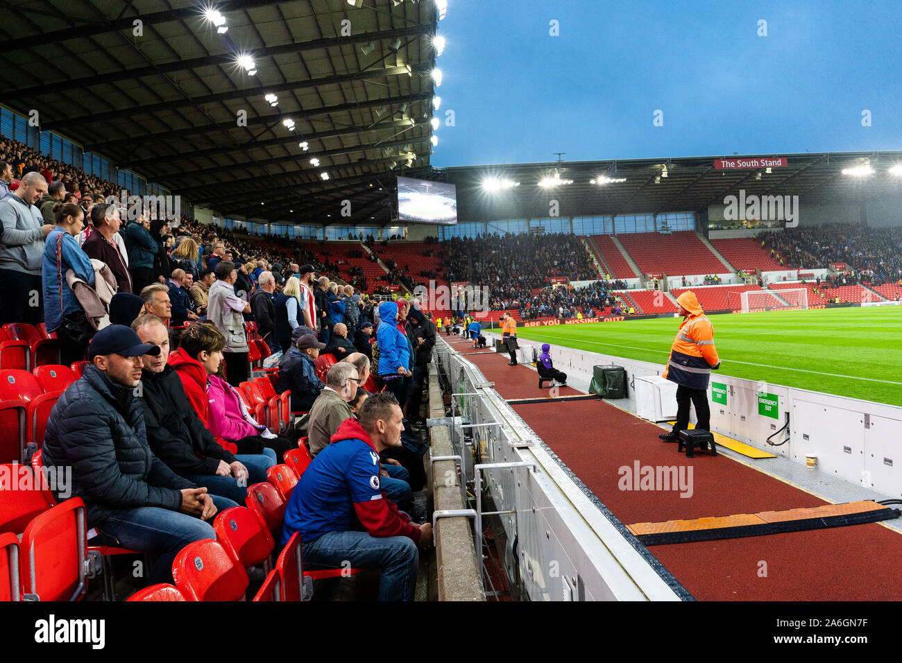 Stoke city fans cheer on their team hi-res stock photography and images ...