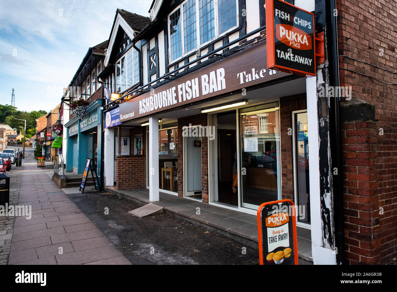 A tasty traditional fish and chip shop on the Ashbourne high street ...