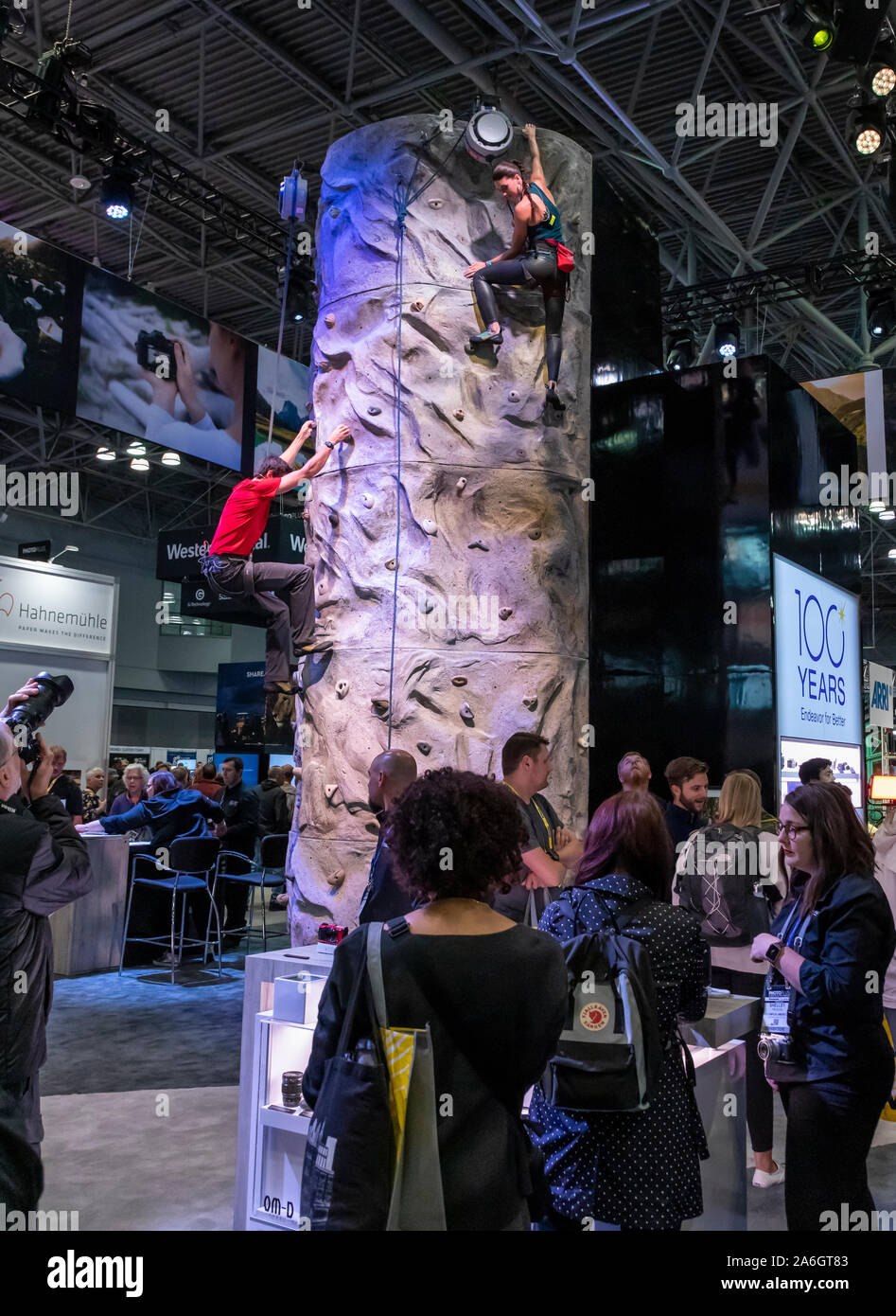 New York, NY, USA - October 25th, 2019: Indoor cliffhangers at PDN ...
