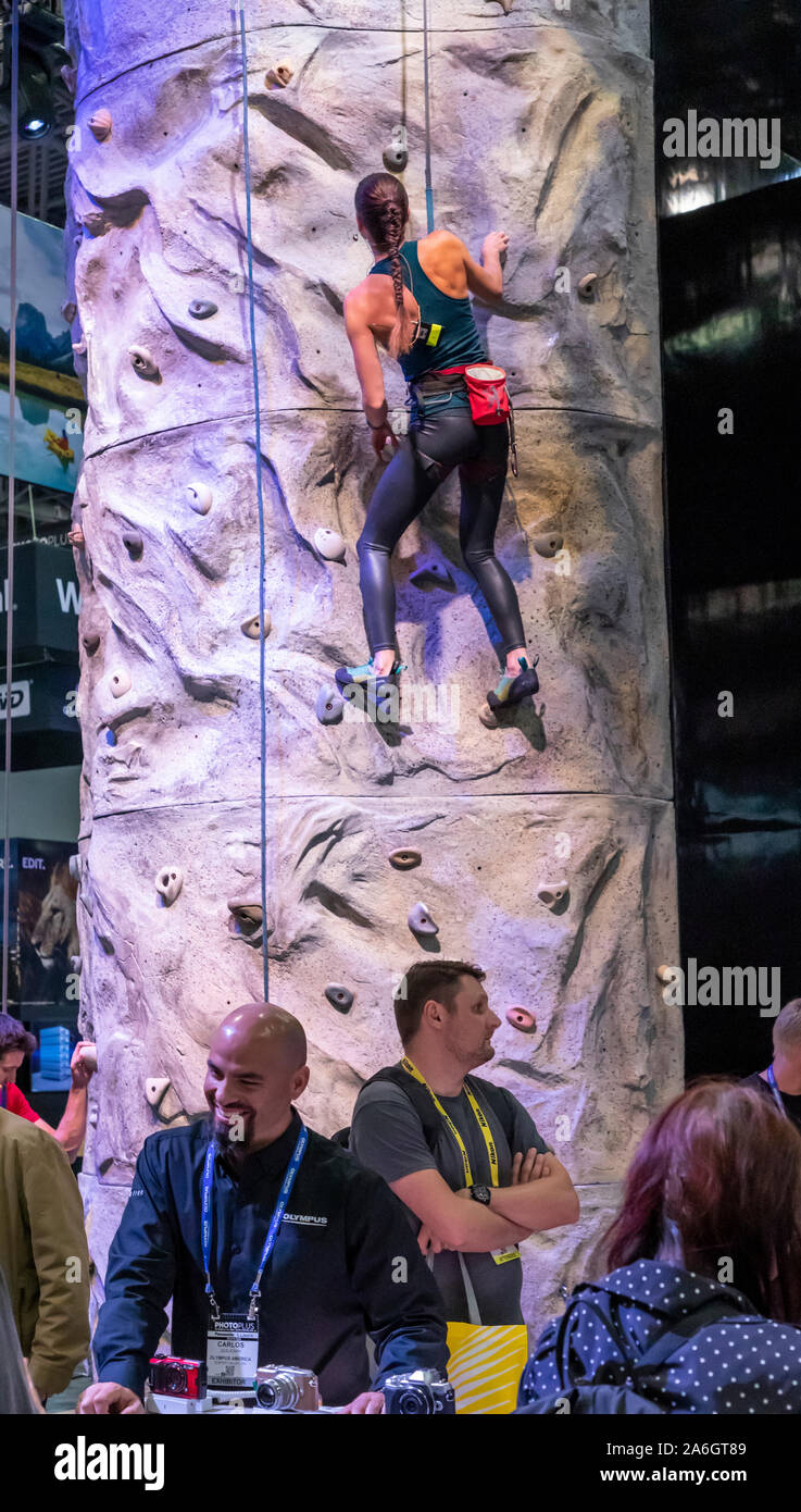 New York, NY, USA - October 25th, 2019: Indoor cliffhangers at PDN ...