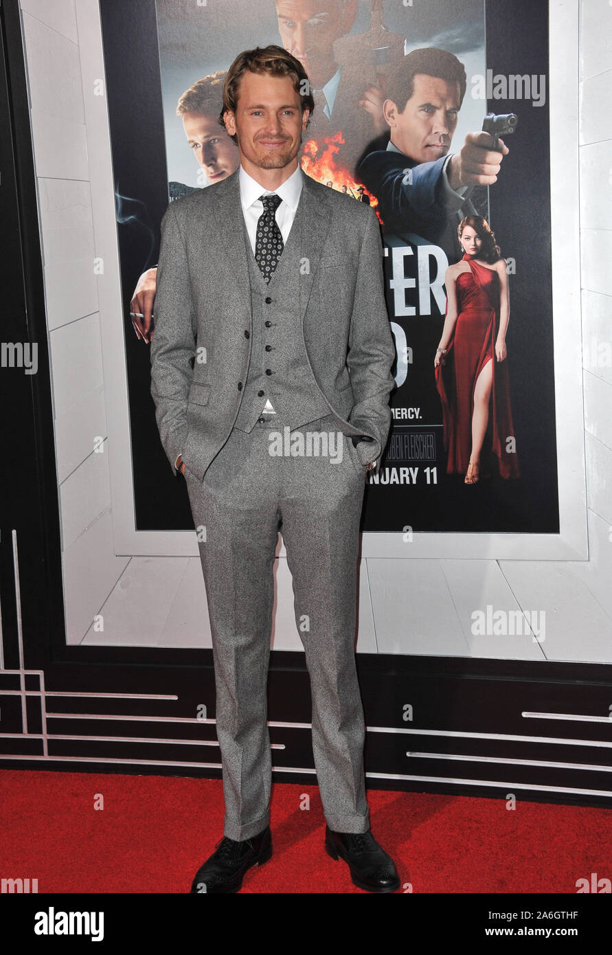 LOS ANGELES, CA. January 07, 2013: Josh Pence at the world premiere of ...