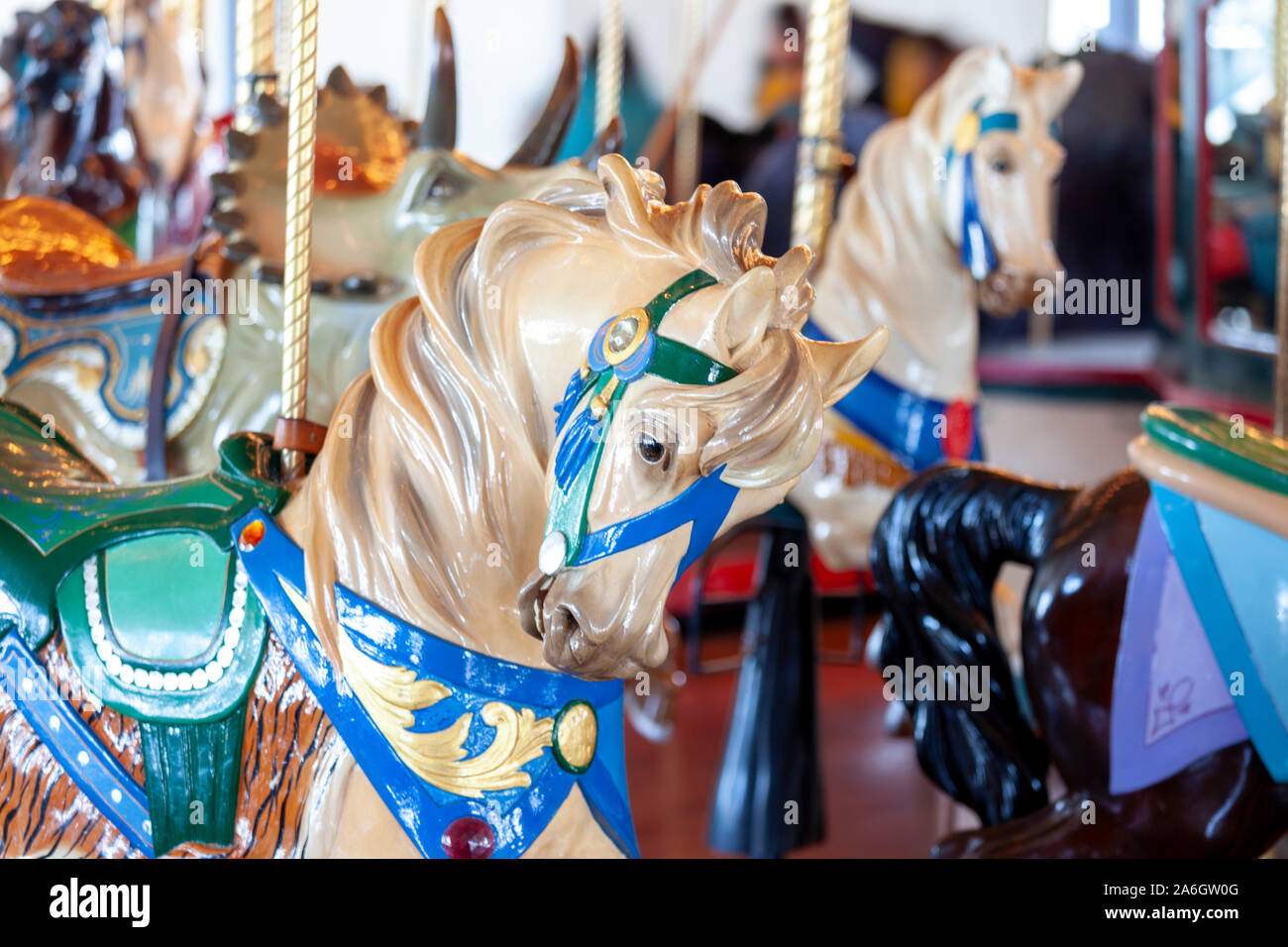 Vintage carousel horse hi-res stock photography and images - Alamy