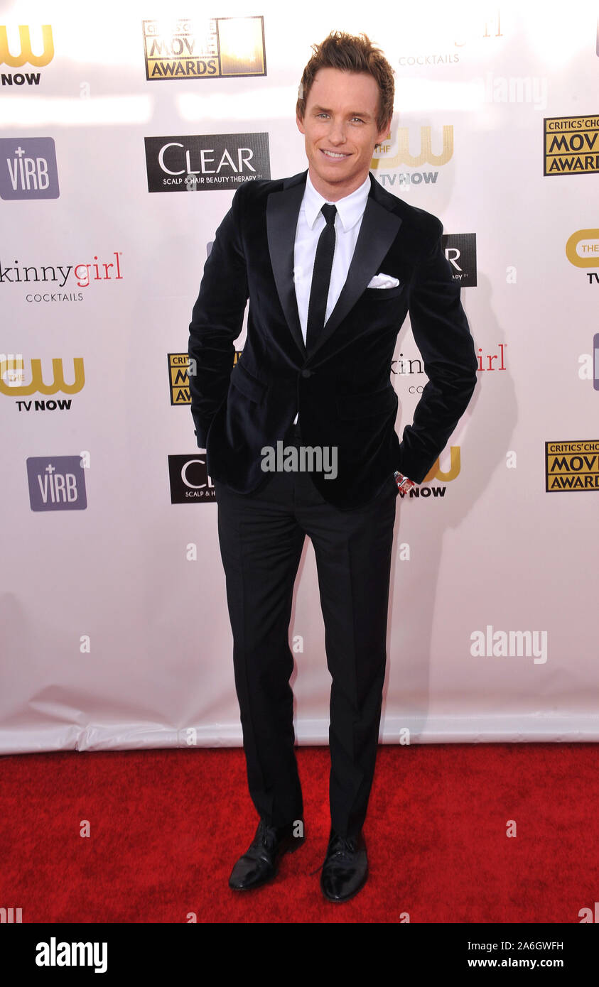 LOS ANGELES, CA. January 10, 2013: Eddie Redmayne at the 18th Annual ...