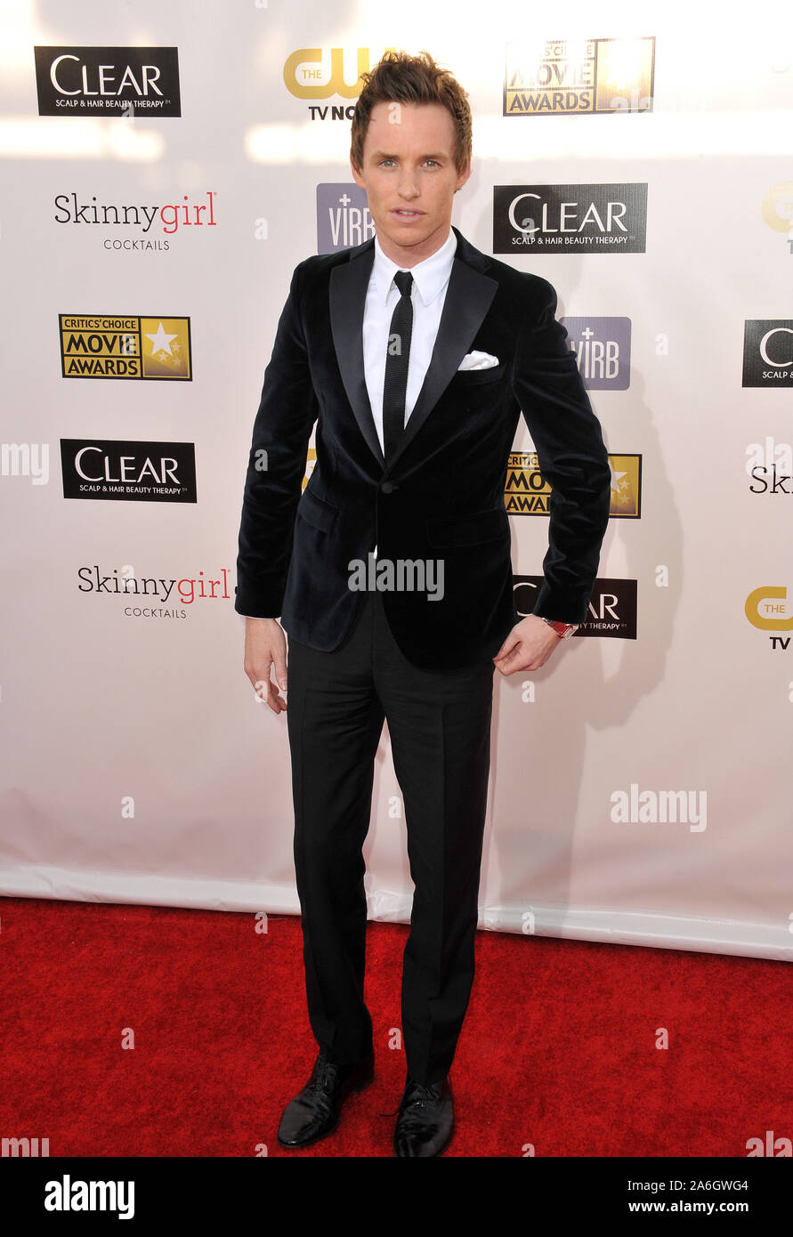 LOS ANGELES, CA. January 10, 2013: Eddie Redmayne at the 18th Annual ...