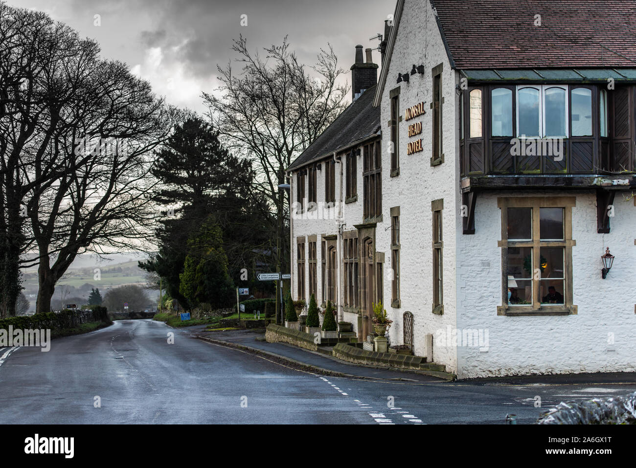 The Monsal Head Hotel in the Bakewell valley by the Headstone viaduct ...