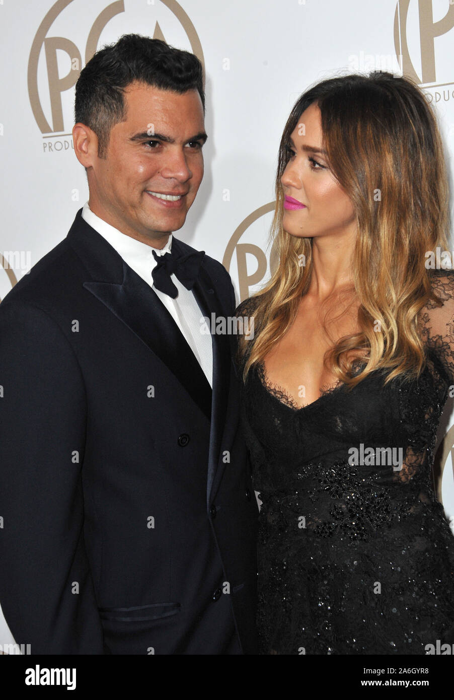 LOS ANGELES, CA. January 26, 2013: Jessica Alba & husband Cash Warren ...