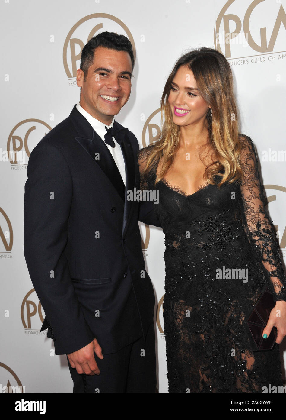 LOS ANGELES, CA. January 26, 2013: Jessica Alba & husband Cash Warren ...