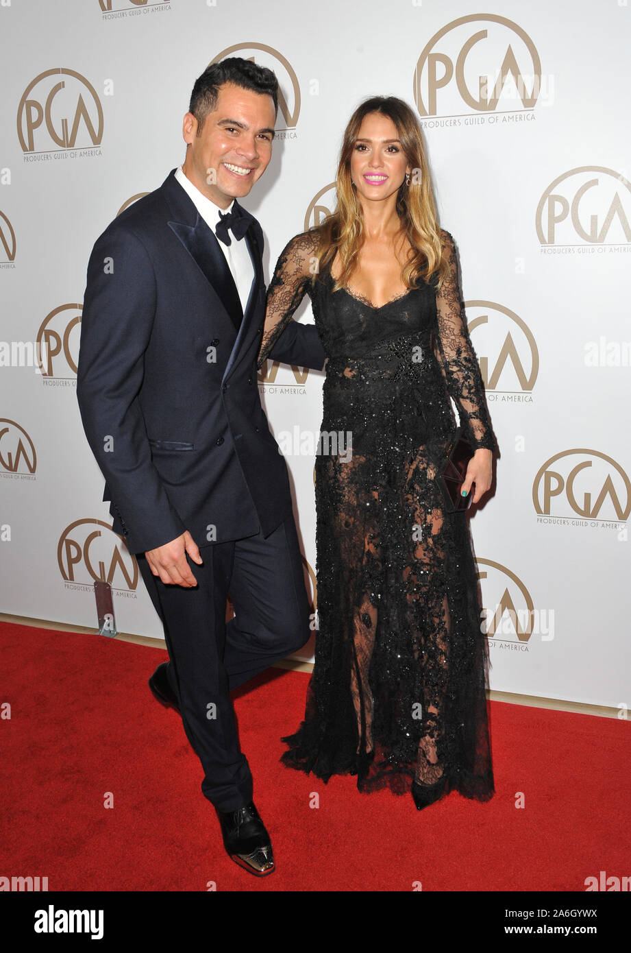 LOS ANGELES, CA. January 26, 2013: Jessica Alba & husband Cash Warren ...