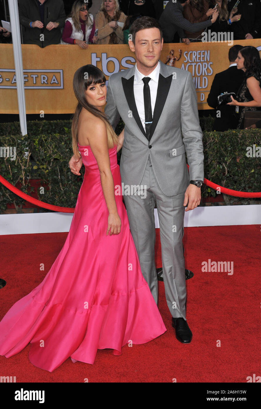 LOS ANGELES, CA. January 27, 2013: Lea Michele & Cory Monteith at the ...