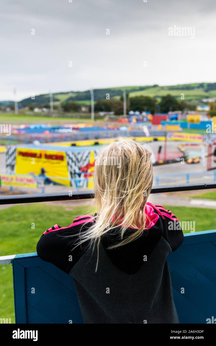 A view of the park at Prestatyn pontins holiday park resort, a young ...