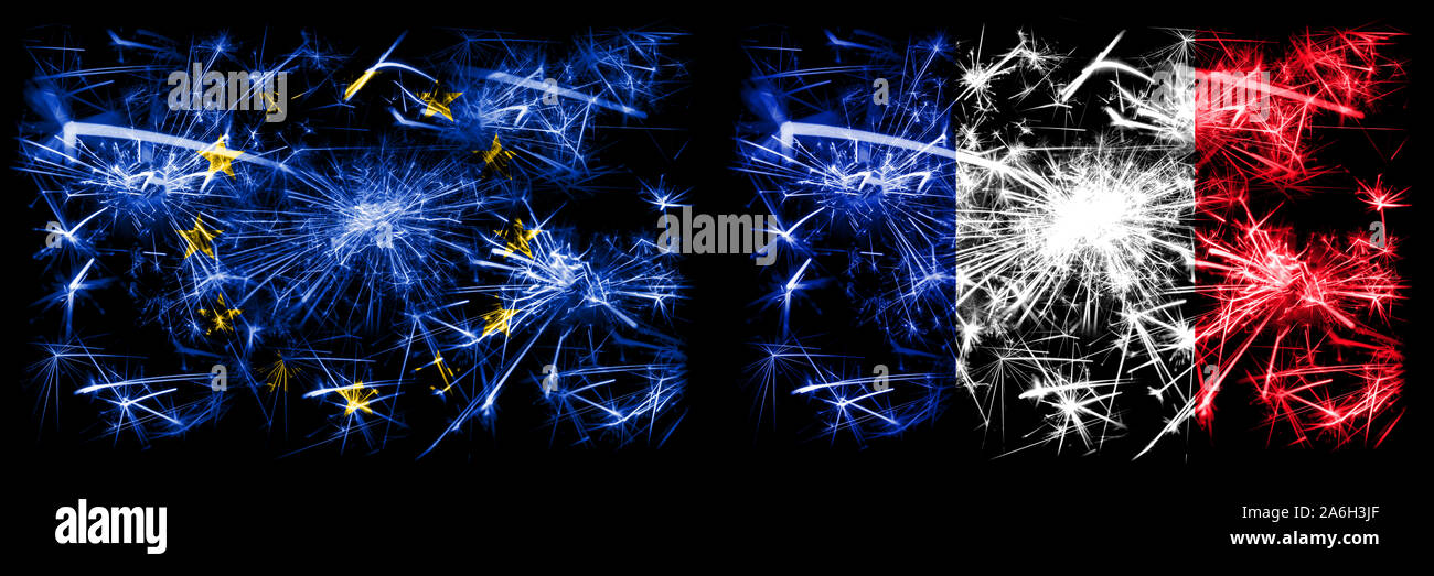 Eu, European union vs France, French new year celebration sparkling ...