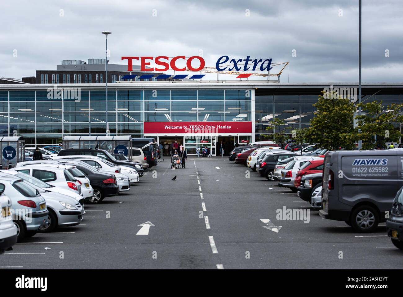 The Huge, large Tesco Extra Store on the out skirts of Hanley City ...