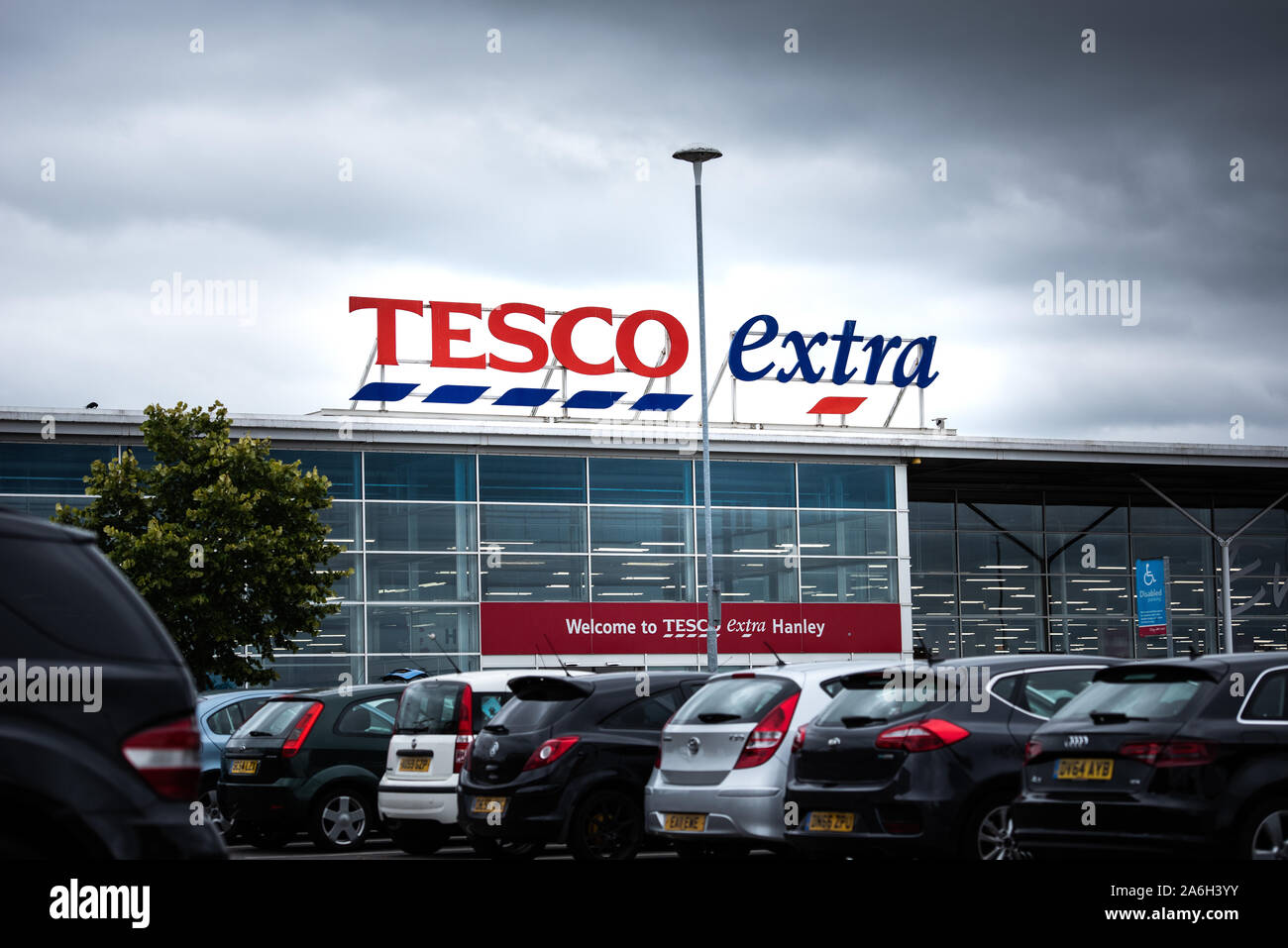The Huge, large Tesco Extra Store on the out skirts of Hanley City ...