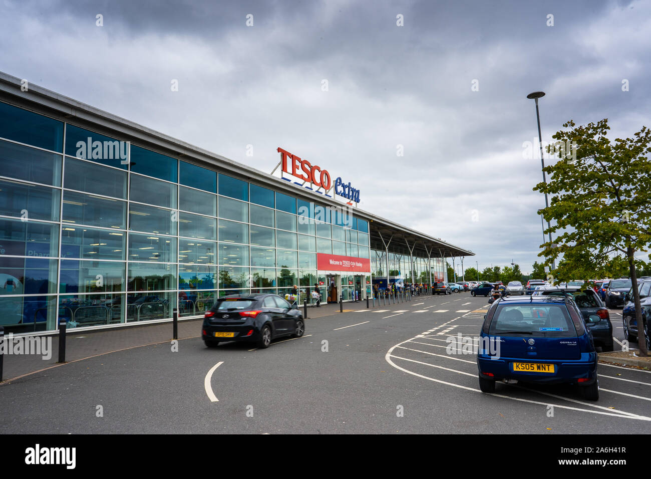 The Huge, large Tesco Extra Store on the out skirts of Hanley City ...