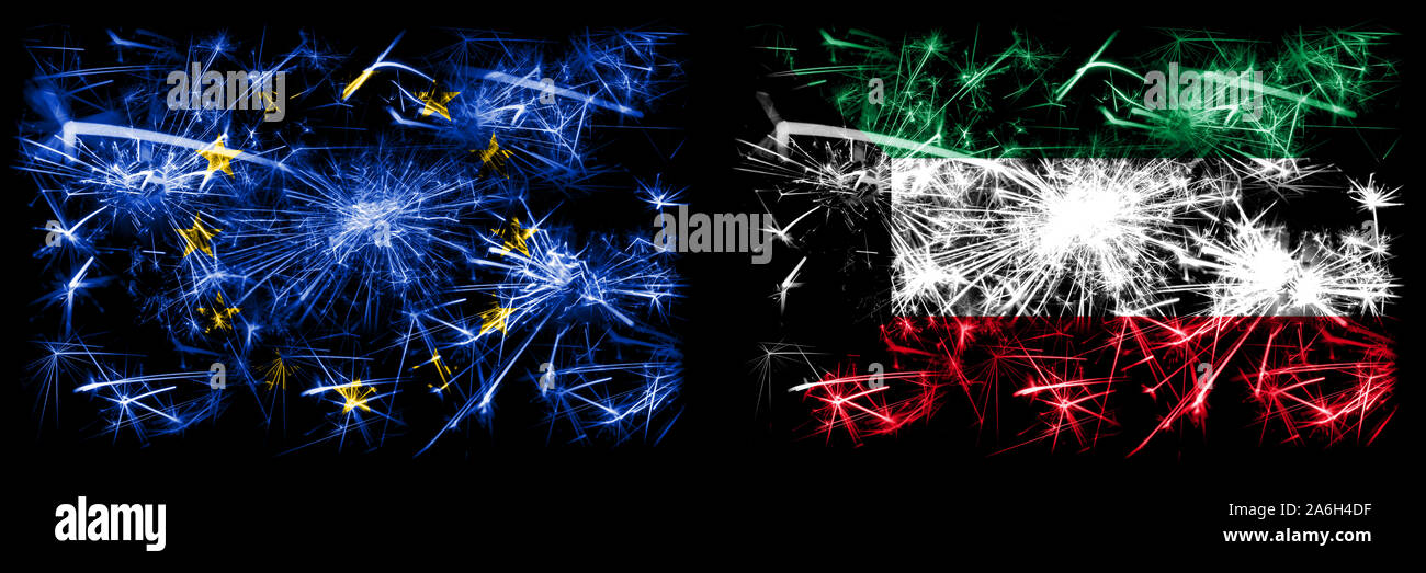 Eu, European union vs Kuwait, Kuwaiti new year celebration sparkling ...