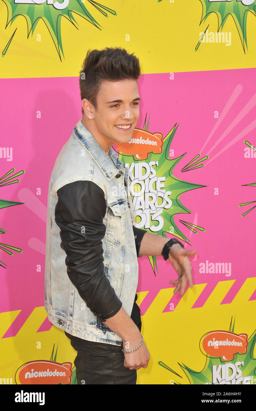 LOS ANGELES, CA. March 23, 2013: Luca Hanni at Nickelodeon's 26th ...