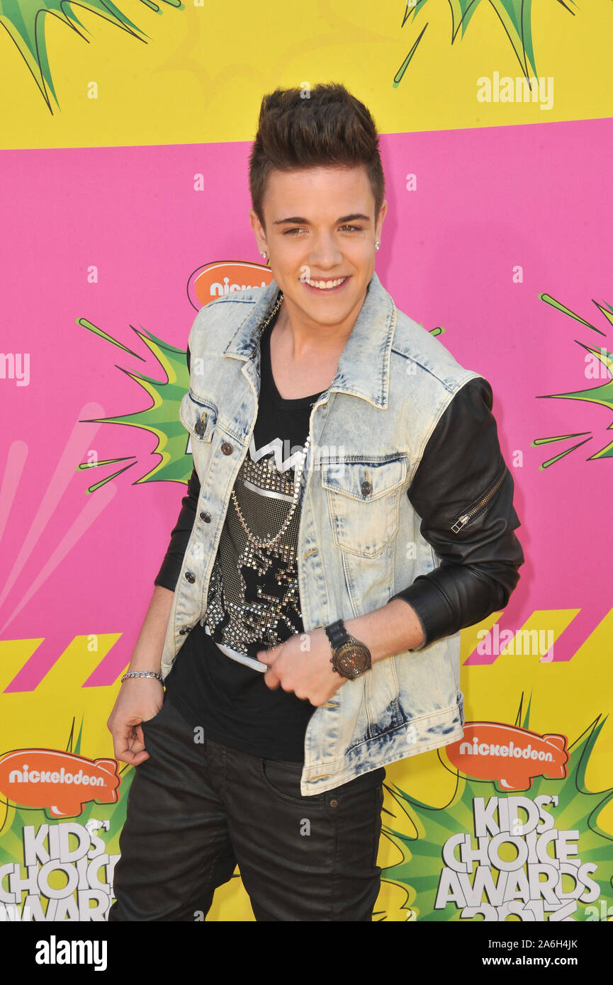 LOS ANGELES, CA. March 23, 2013: Luca Hanni at Nickelodeon's 26th ...