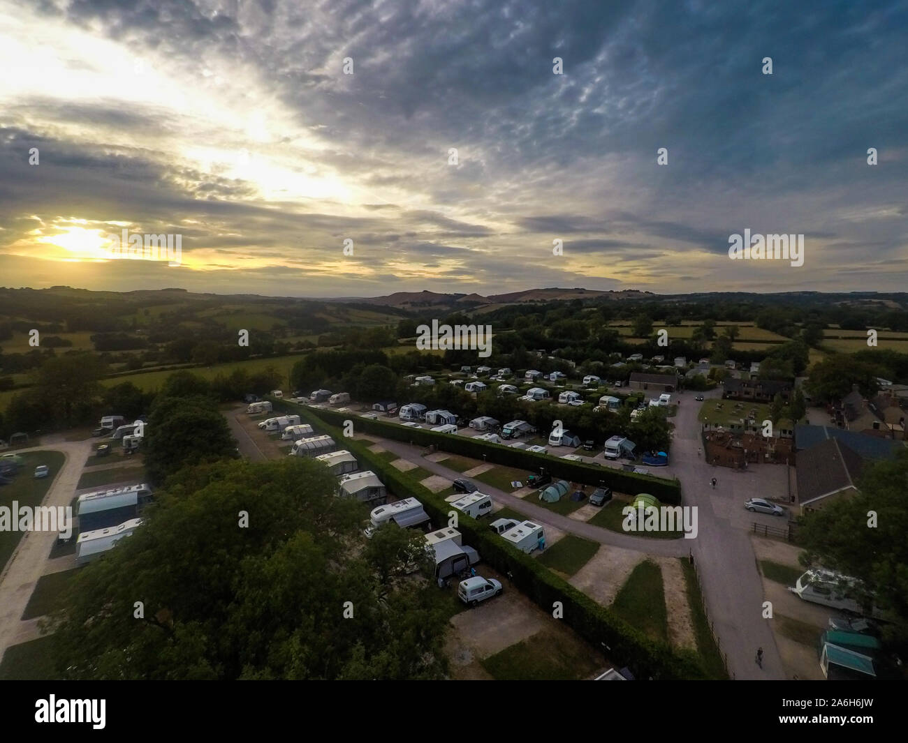 Aerial photo family camping hi-res stock photography and images - Alamy