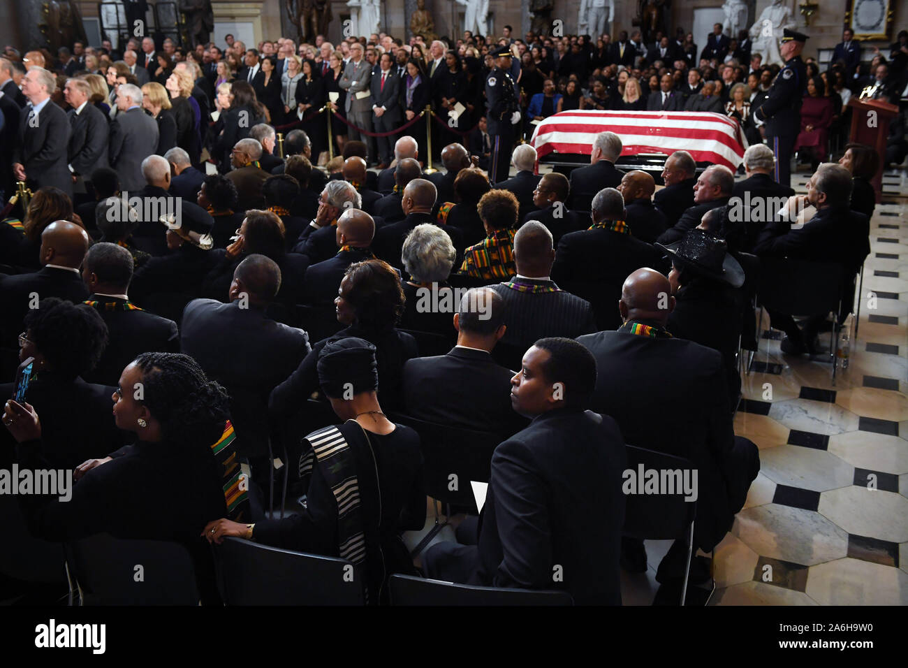 Washington, DC. 24th Oct, 2019. People attend a memorial ceremony for ...