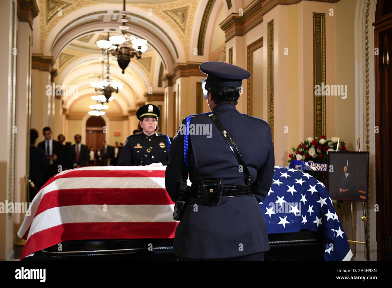Washington, United States Of America. 24th Oct, 2019. The casket ...